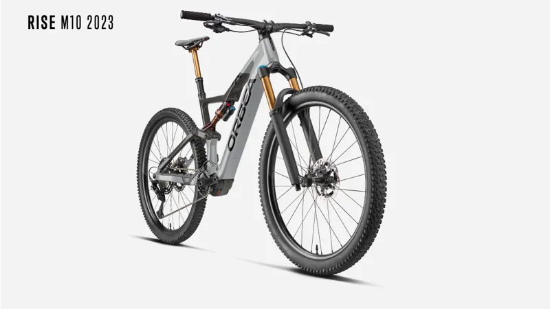2023 Custom Orbea Rise M10 Electric Bike Large Rainbow and Silver
