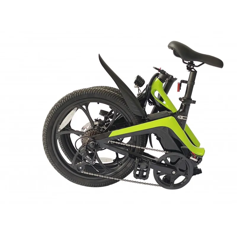 Falcon Flo Folding Electric Bike in Black/Green
