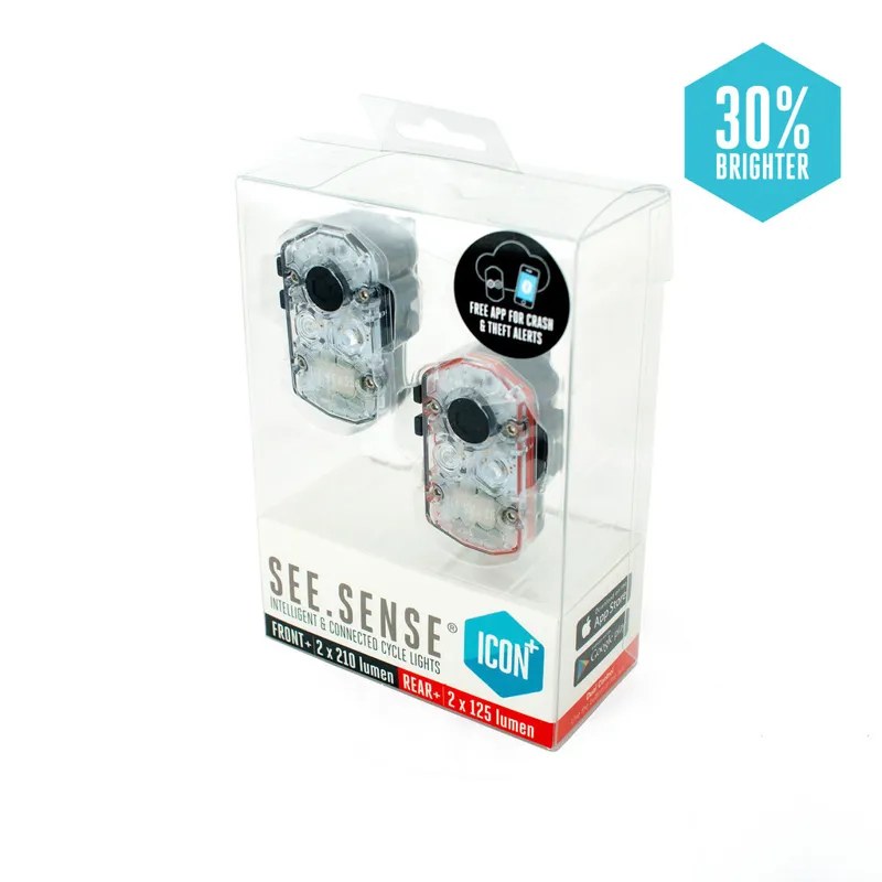 See.Sense Icon Plus Front and Rear Light Set Smart Light Set