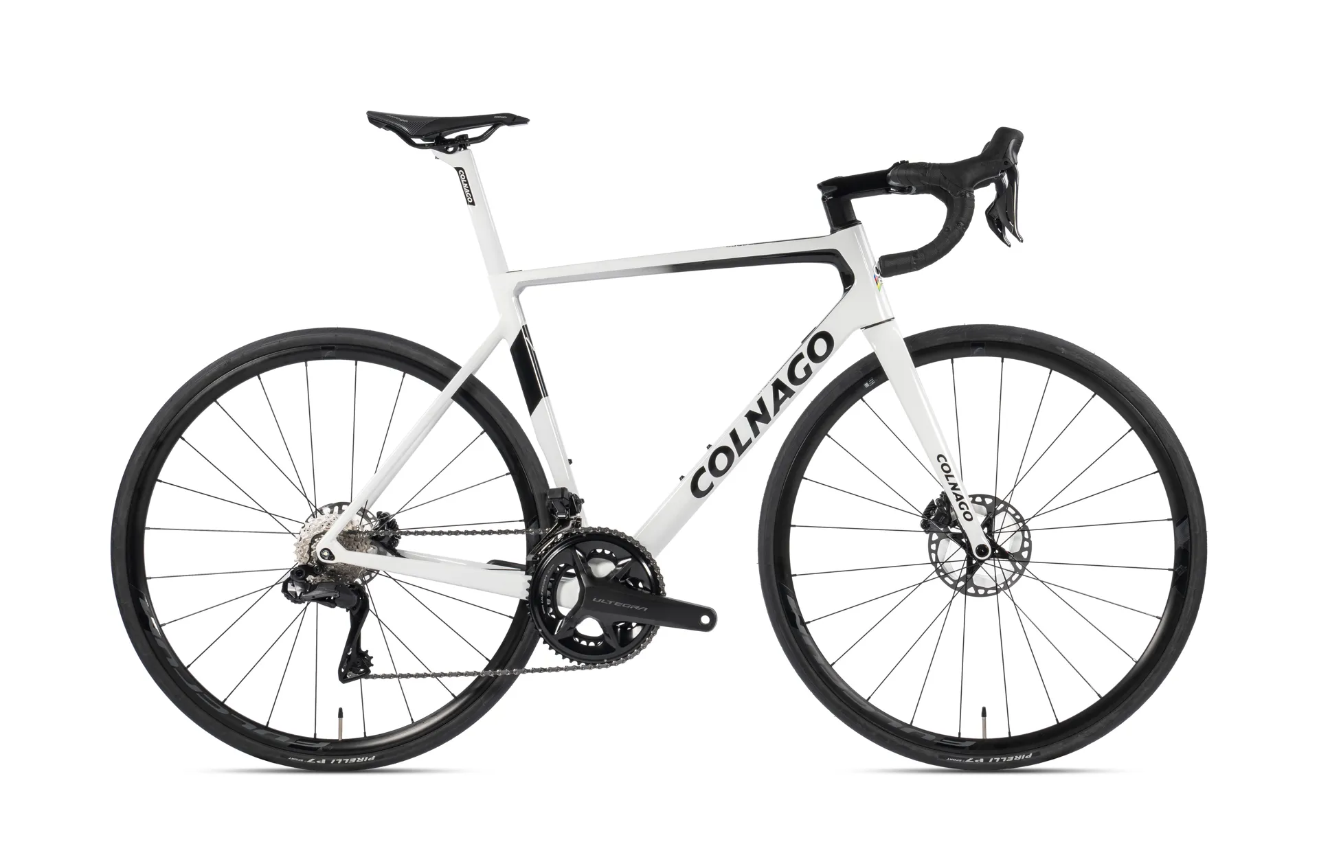 2023 Colnago V3 Disc Rival eTap AXS Road Bike in White/Black
